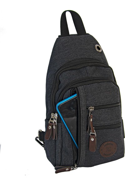 Lederax Çift Taraf Askılı Göğüs Çantası Bodybag LD280