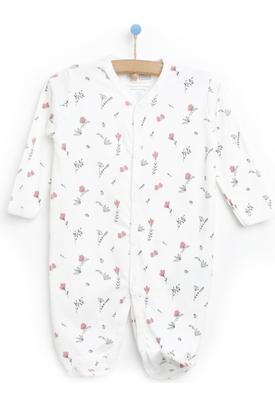 Hello Baby Hellobaby Yenidoğan Çıtçıtlı Kız Bebek Patikli Tulum Hello Baby Hellobaby Yenidoğan Çıtçıtlı Kız Bebek Patikli Tulum