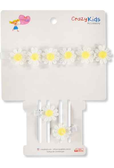 Crayola Crazy Kids Papatya Saç Bandı ve Toka