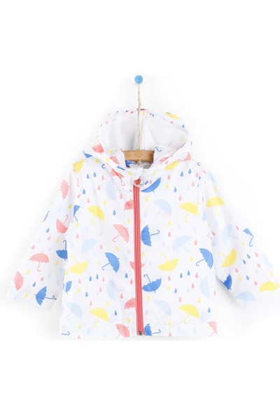 Verscon Basic Kız Bebek Şemsiye Desenli Yağmurluk