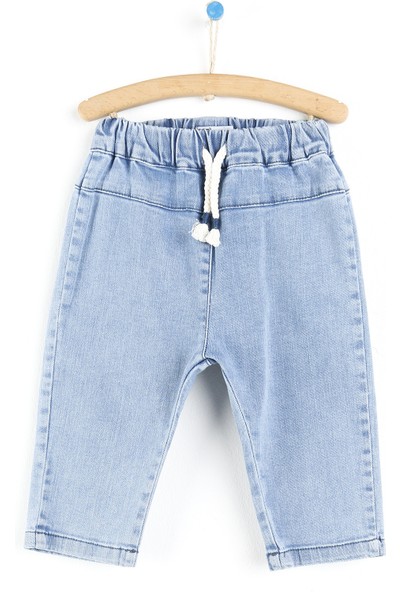 Hellobaby Basic Erkek Bebek Lastikli Denim Pantolon Hellobaby Basic Erkek Bebek Lastikli Denim Pantolon
