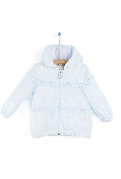 Verscon Basic Kız Bebek Fırfırlı Yağmurluk