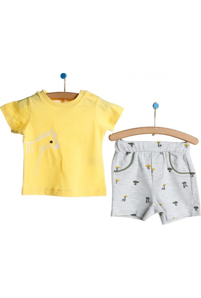 Hello Baby Hellobaby Eğlenceli Hayvanlar Erkek Bebek Nakışlı Süprem Tshirt- Dokuma Şort Hello Baby Hellobaby Eğlenceli Hayvanlar Erkek Bebek Nakışlı Süprem Tshirt- Dokuma Şort