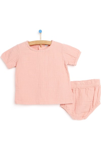 Hello Baby Hellobaby Yenidoğan Müslin Tshirt-Şort Hello Baby Hellobaby Yenidoğan Müslin Tshirt-Şort