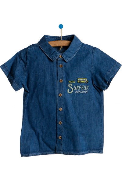 Cassiope Surfeur Rahat Ince Denim Gömlek