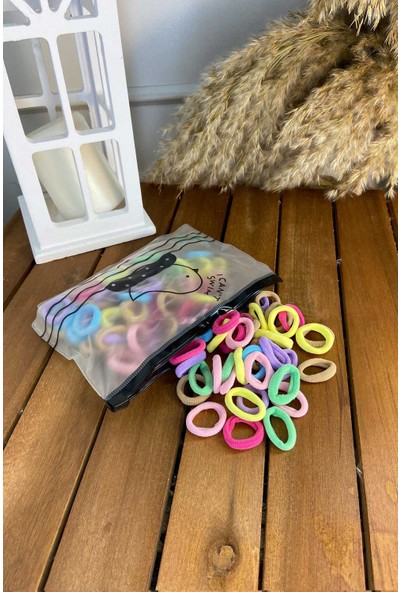 Şubu Tasarım 100'LÜ Havlu Lastik Toka Pastel SBT456