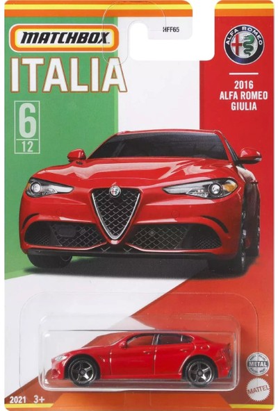 Matchbox 1:64 Best Of Italy Arabalar '16 Alfa Romeo Giulia Matchbox 1:64 Best Of Italy Arabalar '16 Alfa Romeo Giulia