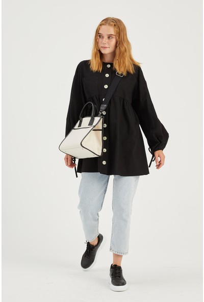 Manuka Mıla Kanvas Çanta Siyah