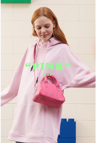 Manuka Çift Fermuarlı Çanta Pembe Manuka Çift Fermuarlı Çanta Pembe