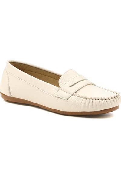 Miss Scarpe Echo 2fx Bej Kadın Loafer Ayakkabı