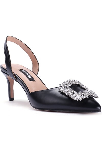 Nine West Avery 2fx Siyah Kadın Topuklu Sandalet