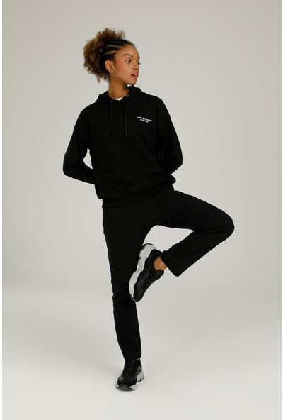 Lumberjack CT1165 Anna Hoodie 2fx Siyah Kadın Sweatshirt Lumberjack CT1165 Anna Hoodie 2fx Siyah Kadın Sweatshirt