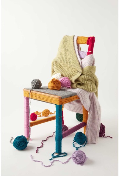 Manuka Yün Efektli Oversize Hırka Yeşil