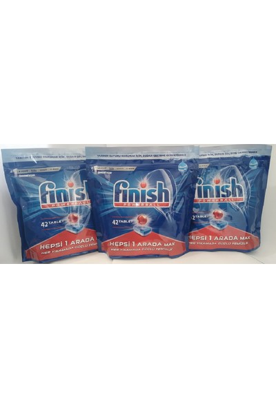 Finish Powerball 42'li Tablet 672 gr x 3 Finish Powerball 42'li Tablet 672 gr x 3