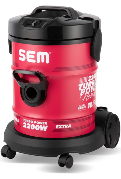 Sem SV110 Metal Kazanlı Güçlü Süpürge 2200W