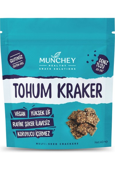 Munchey Tohum Kraker Denız Tuzu 40 gr