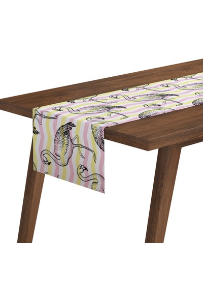 Belnido Home Premium Flamingo Desenli Runner RNA00029