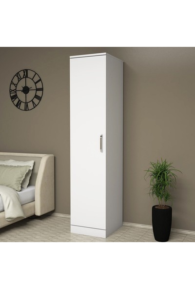White Home Tek Kapaklı Gardırop