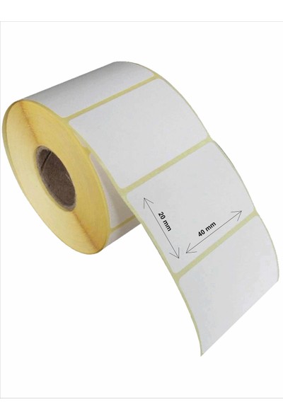 Yelken 20X40 mm 5'li Ecotermal Etiket