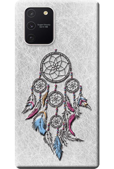 Samsung Galaxy S10 Lite Kılıf SM-G770F Desen Baskılı Silikon Kapak Renkli Tüyler STK:568 Samsung Galaxy S10 Lite Kılıf SM-G770F Desen Baskılı Silikon Kapak Renkli Tüyler STK:568