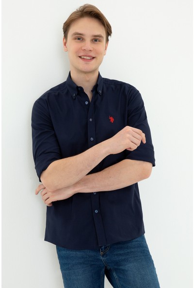 U.S. Polo Assn. Erkek Lacivert Gömlek Uzunkol Basic U.S. Polo Assn. Erkek Lacivert Gömlek Uzunkol Basic