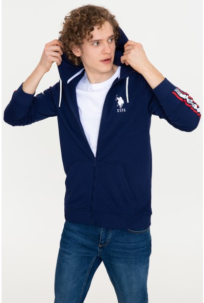 U.S. Polo Assn. Erkek Lacivert Örme Hırka