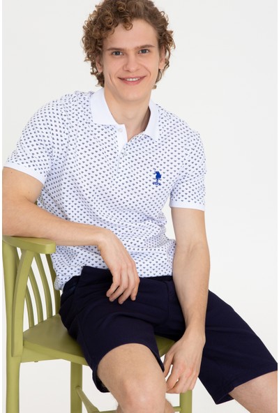 U.S. Polo Assn. Beyaz Polo Yaka T-Shirt 50249163-VR013