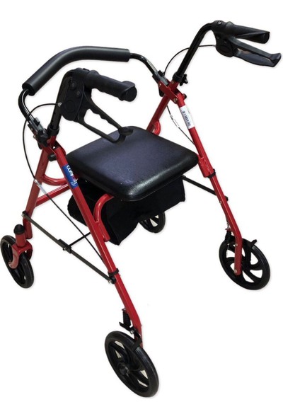 Comfort Plus Rolatör 4 Tekerlekli Yürüteç 130 kg Taşıma Kapasiteli Comfort Plus Rolatör 4 Tekerlekli Yürüteç 130 kg Taşıma Kapasiteli