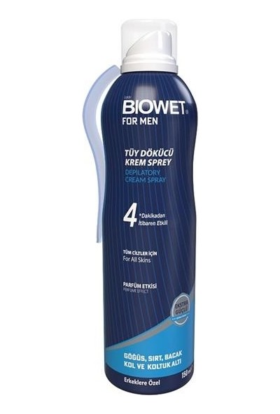 Biowet Erkekler Için Tüy Dökücü Sprey 150 ml