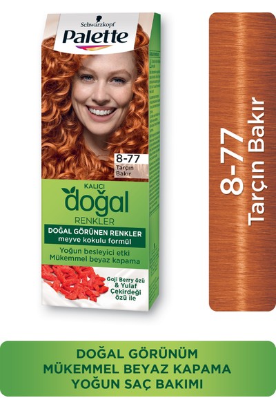 Palette Kalıcı Doğal Renkler 8-77 TARÇIN BAKIR Palette Kalıcı Doğal Renkler 8-77 TARÇIN BAKIR