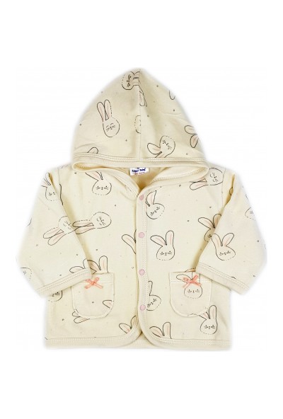 Luggi Kız Bebek Rabbit Kapişonlu Hırka Luggi Kız Bebek Rabbit Kapişonlu Hırka