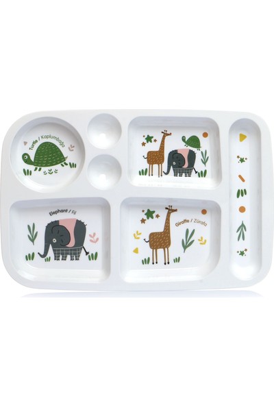 Baby Plus Bölmeli Tabak - Melamin