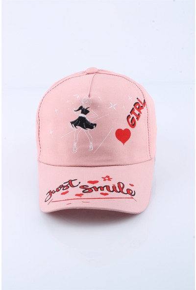Cappello Pembe Baskılı Kız Çocuk Şapka - CAPCPMR013 Cappello Pembe Baskılı Kız Çocuk Şapka - CAPCPMR013