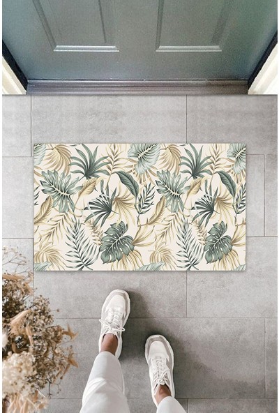 Silkcoat Home Dijital Yaprak Açık Kahve Kapı Paspası Dış Mekan Paspas PS987 Silkcoat Home Dijital Yaprak Açık Kahve Kapı Paspası Dış Mekan Paspas PS987