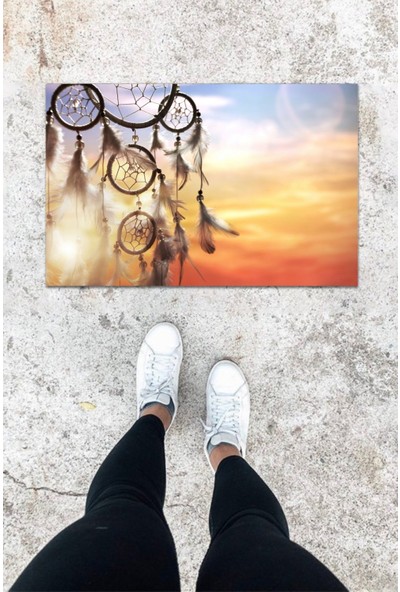 Dijital Baskı Renkli Rüya Kapanı Desen Kapı Önü Paspası PS1386 Dijital Baskı Renkli Rüya Kapanı Desen Kapı Önü Paspası PS1386