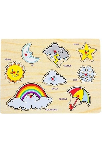 Bubu Bu-Bu Ahşap Gökyüzü Puzzle