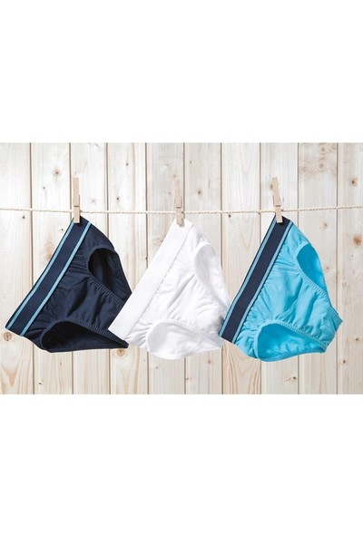 Blackspade Erkek Çocuk Külot 3'lü Paket 9394 - Lacivert Aqua Beyaz Blackspade Erkek Çocuk Külot 3'lü Paket 9394 - Lacivert Aqua Beyaz