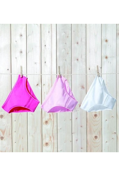 Blackspade Kız Çocuk Külot 3'lü Paket 1294 - Fuşya Pembe Beyaz Blackspade Kız Çocuk Külot 3'lü Paket 1294 - Fuşya Pembe Beyaz