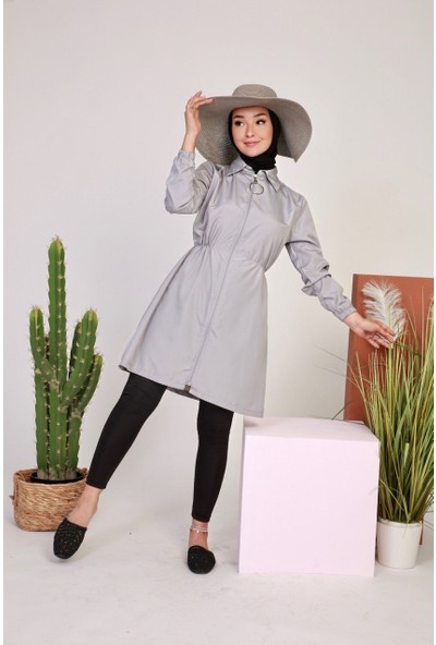 By Suu Sever Tesettür Mayo Gri Üst