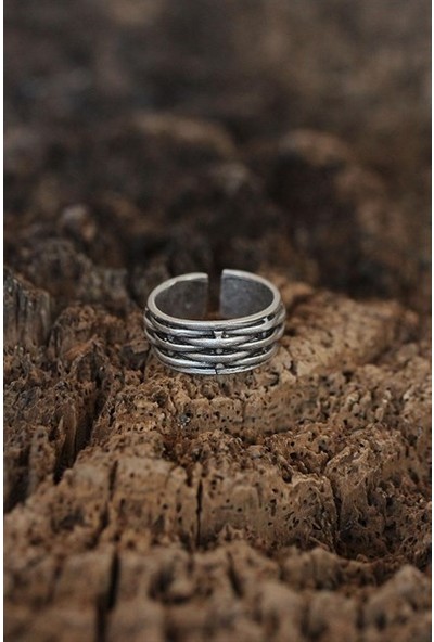 Clariss Motifli Tasarımlı Ayarlamalı Erkek Yüzük