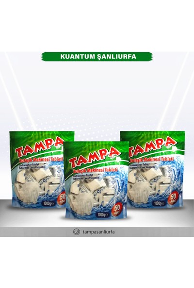 Tampa Bulaşık Makinesi Tableti 3 Paket 3X50=150'LI