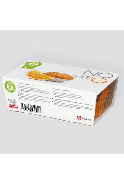 Nog Portakallı Muffin Kek 144 gr
