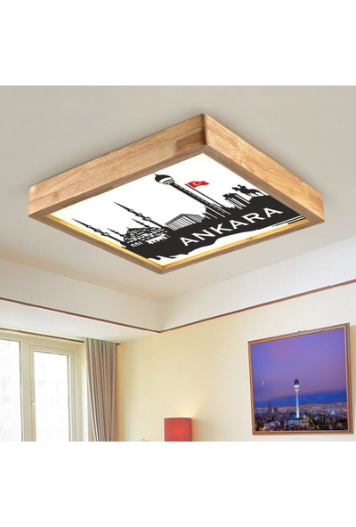 Wood Design World Ahşap Çerçeve Tavan LED Aydınlatma Wood Design World Ahşap Çerçeve Tavan LED Aydınlatma