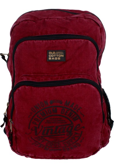 Old Cotton Cargo Unisex Sırt Çantası 7184 Vintage Model-Bordo Old Cotton Cargo Unisex Sırt Çantası 7184 Vintage Model-Bordo