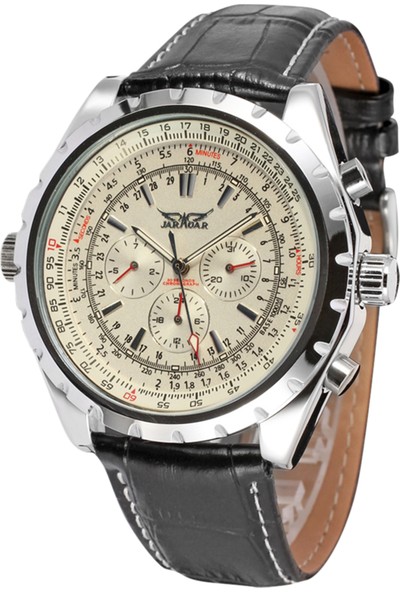 Jaragar Deri Kayışlı Erkek Otomatik Mekanik Saat Moda Kol Saati (Yurt Dışından) Jaragar Deri Kayışlı Erkek Otomatik Mekanik Saat Moda Kol Saati (Yurt Dışından)