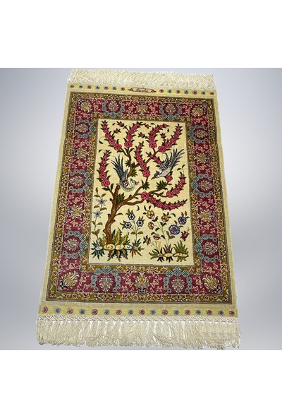 Ronzar Ipek Halı Şeftali Çiçeği RIHSC-001