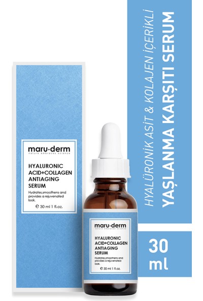 Maru.Derm Maruderm Kolajen ve Hyalüronik Asit Anti-Age Cilt Bakım Serumu 30 ml Maru.Derm Maruderm Kolajen ve Hyalüronik Asit Anti-Age Cilt Bakım Serumu 30 ml