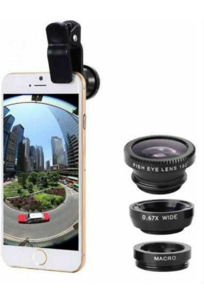 Tuğra Ticaret Balık Gözü Lens Seti Balıkgözü Makro Telefon Lensi Tuğra Ticaret Balık Gözü Lens Seti Balıkgözü Makro Telefon Lensi