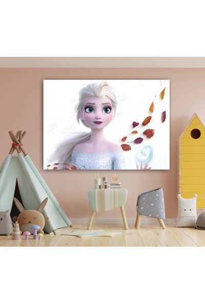 Tabloçek Kanvas Tablo - Karlar Ülkesi - Elsa - Çocuk Tabloçek Kanvas Tablo - Karlar Ülkesi - Elsa - Çocuk