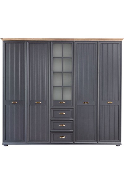 Kelebek Angelic Dark 5 Kapaklı Dolap Kelebek Angelic Dark 5 Kapaklı Dolap